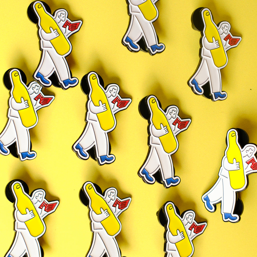BEAK MAN PIN BADGE – Beak Brewery